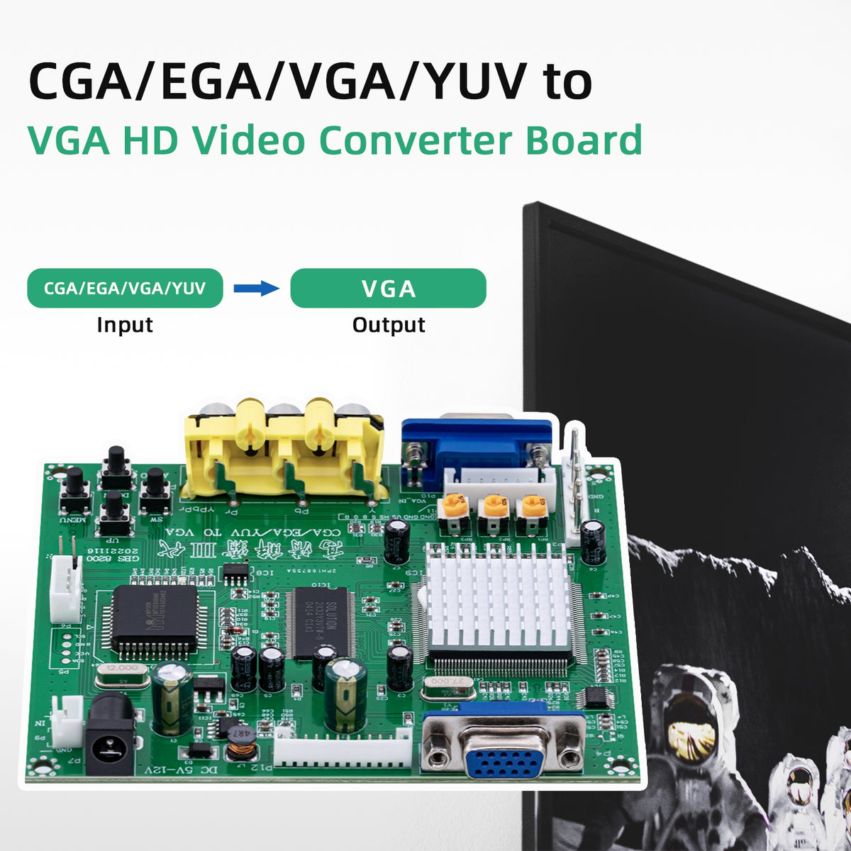 Arcade Game RGB/CGA/EGA to VGA HD Video Converter Board – SupremeGameGear