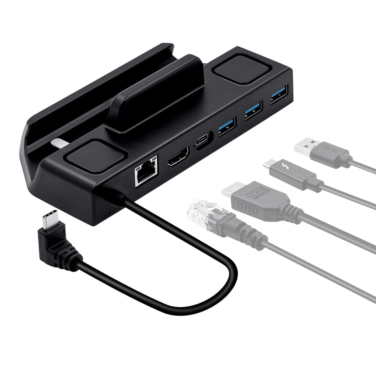 6 In 1 Dock Station with RJ45 LAN Port for Steam Deck/Nintendo Switch ...